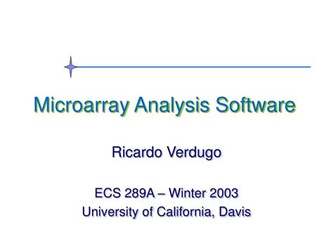 PPT Microarray Analysis Software PowerPoint Presentation Free Download ID