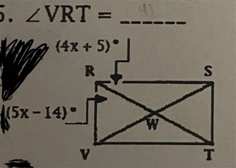Solved Given Rectangle RSTV Find The Following VRT Chegg