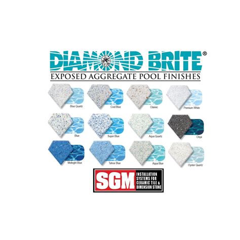 80 Lb Aqua Blue Diamond Brite® Exposed Aggregate Pool Finish