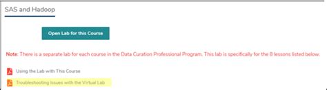 Solved Data Curation Setting Up Your Virtual Lab For Sasaccess Libname Engi Sas Support