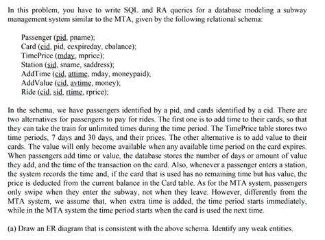 Solved In This Problem You Have To Write Sql And Ra Queries