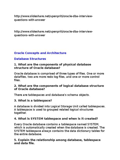 architecture questions pdf database index databases