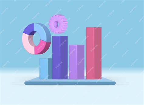 premium vector business 3d illustration or business growth data