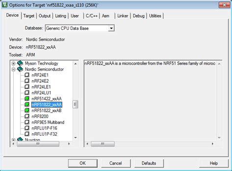 Mdk 5 Can Not Found Nrf Device Nordic Qanda Nordic Devzone
