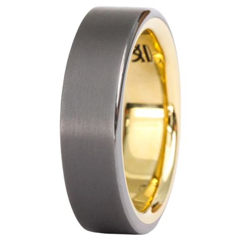 Customizable The Kaler 14k Yellow Gold Flat Etched Comfort Fit Wedding