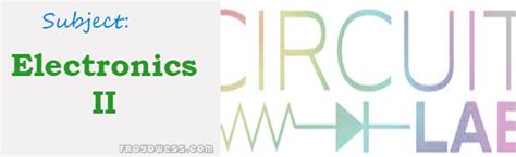 Subject Electronic Circuits Analysis And Design Pinoybix Engineering