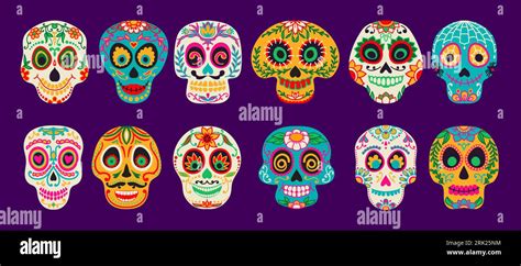 Mexican Calavera Sugar Skulls Dia De Los Muertos Day Of The Dead