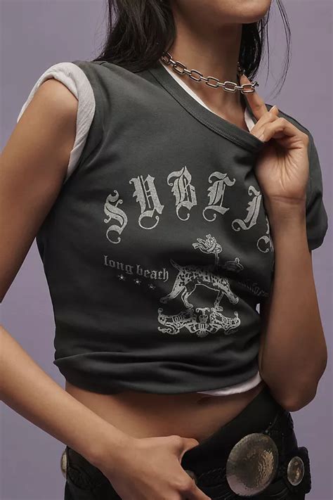 Letluv Sublime Graphic Ringer Tee Anthropologie