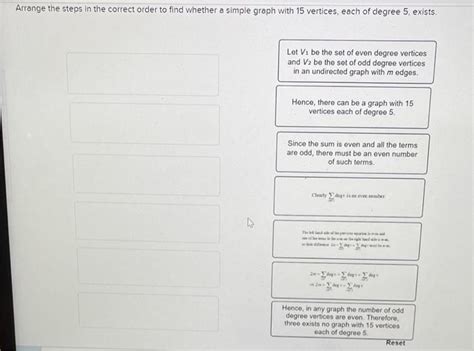Solved Arrange The Steps In The Correct Order To Find Chegg