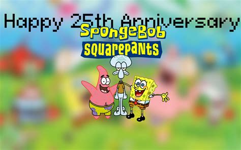 Happy 25th Anniversary Spongebob Squarepants By Smartsyarts On Deviantart