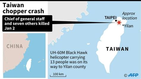 Taiwans Top Military Commander 7 Others Dead In Black Hawk Helicopter
