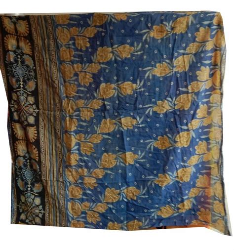 Blue Cotton Printed Old Dhoti At Rs 45piece Old Dhoti In New Delhi