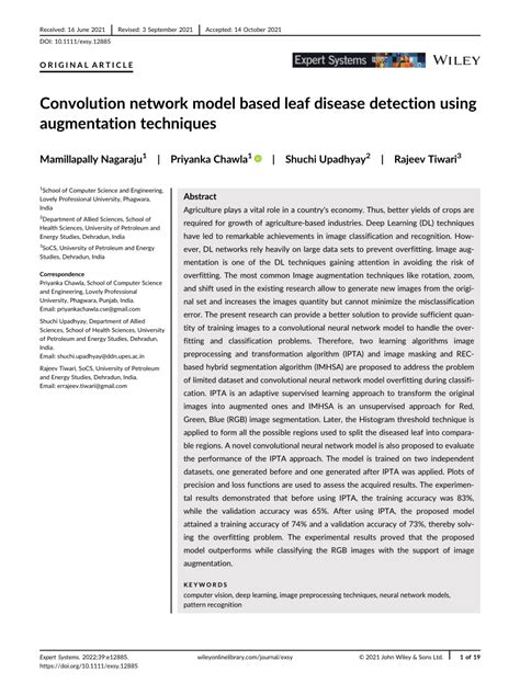 Convolution Network Model Based Leaf Disease Detection Using