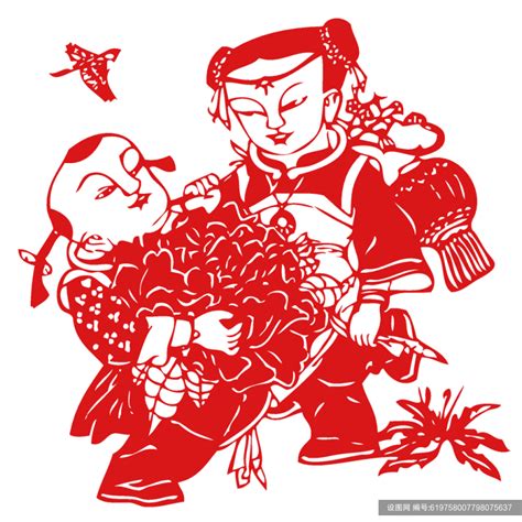 福娃剪纸矢量素材ai下载编号619758007798075637 设图网