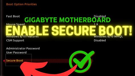 How To Enable Secure Boot On Gigabyte Motherboard 2025 Full Guide Youtube