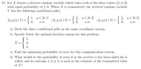 18 Let X Denote A Discrete Random Variable Which