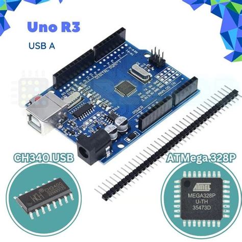 Jual ArduinΟ Uno R3 Atmega 328p Smd Dg Ch340 Uno Smd Kabel Usb Oem Ori Uno Saja Jakarta