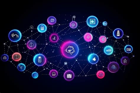 Premium Photo Cloud Iot Internet Of Things Icon And Symbol