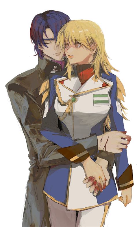 Cagalli Yula Athha And Athrun Zala Gundam And 3 More Drawn By She