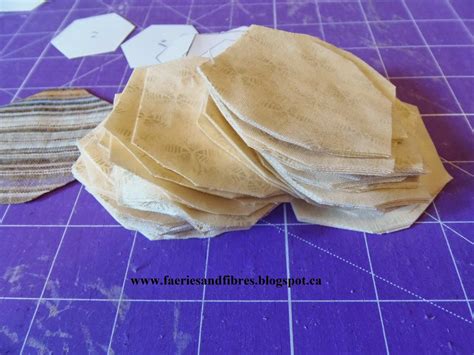 Faeries And Fibres Cutting Lots Of Hexagons For A Path And I M Still A Lucky Girl