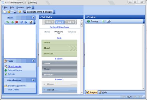 Create Css Menus Using Css Tab Designer And Adobe Dreamweaver Html Goodies