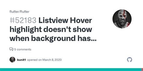 Listview Hover Highlight Doesnt Show When Background Has Color Defined