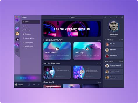 Discord Desktop App Ui Design Behance