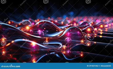 Quantum Correlation In Particle Physics 3d Illustration Of Quantum