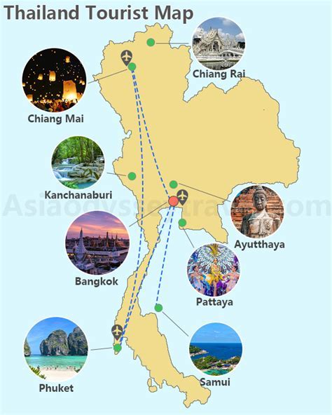 Ultimate Thailand Tourist Map Discover The Best Attractions And Hidden