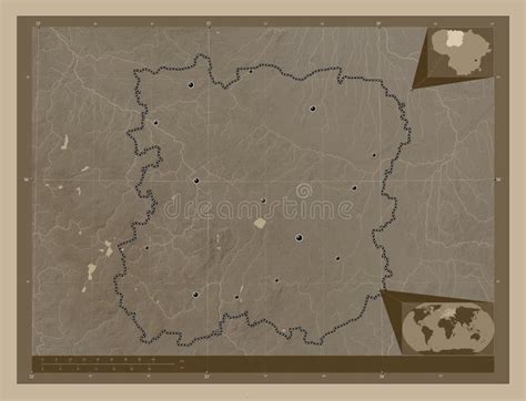 Siauliai Lithuania Sepia Major Cities Stock Illustration