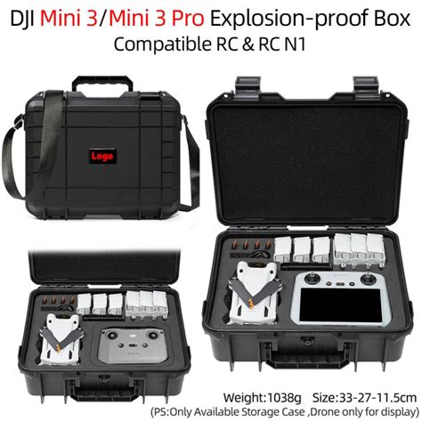For Dji Mini 33pro Case With Shoulder Strap Mini3 Pro Explosion Proof