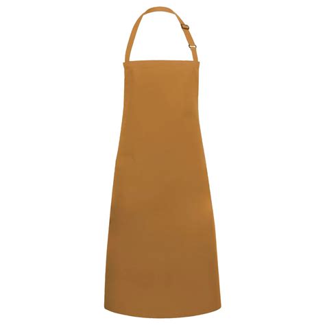 Bib Apron Basic With Buckle Mustard