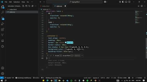 Typing Effect With Javascript Youtube