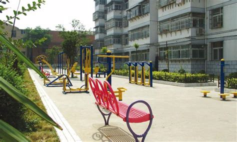 小区健身活动区小区健身区小区动区大山谷图库