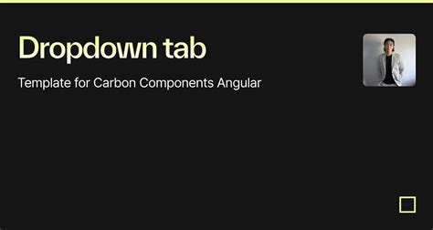 Dropdown Tab Codesandbox