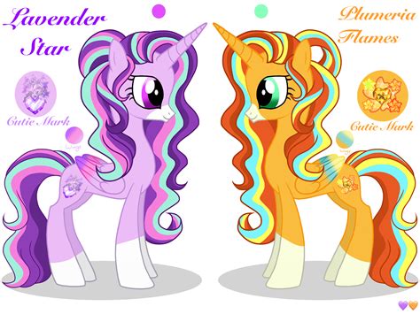 Mlp Ng Lavender Star And Plumeria Flames By Tj102tfa On Deviantart