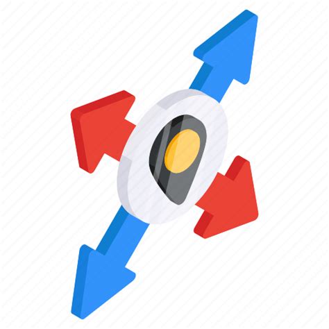 Four Way Intersection Junction Direction Crossroad Road Icon