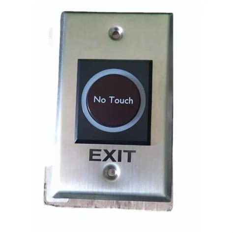 ZKTeco No Touch Stainless Steel Door Exit Switch Silver Black At 850 Piece In Hyderabad