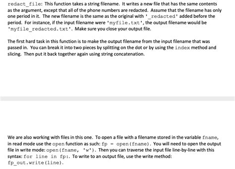 Solved I Need Help With Redactfile Function Plagiarism