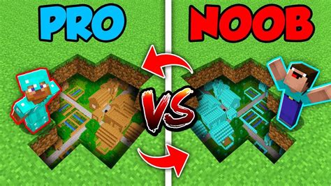 Minecraft Noob Vs Pro Swapped Hidden Village In Minecraft