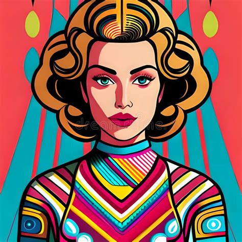 Beautiful Woman Vector Graphic Style Ai Generated Image Stock Illustration Illustration Of