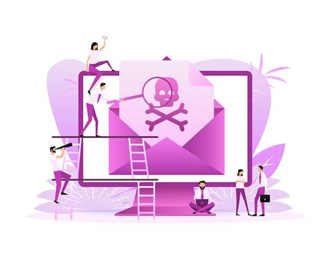 Premium Vector Virus Message In Flat Style Vector Design Flat Style