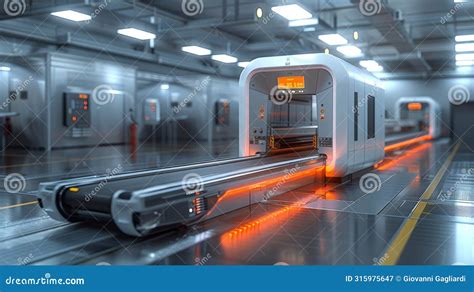 A Detailed 3d Model Of A Scanner Machine Scanning Luggage At An Airport Security Checkpoint