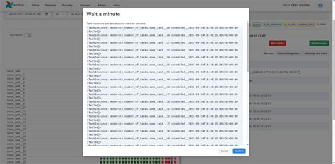 Airflow Webserver Make Success Button Should Show A Scrollable Pop Up