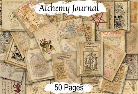 Alchemy Journal Devils Bible Grimoire Gothic Alchemy Sigils