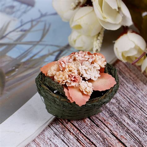 Милый 1 12 Масштаб для дома гостиной Декор кукольные игрушки Миниатюрный Кукольный домик цветок