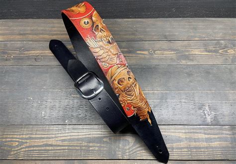 Custom Leather Guitar Strap Personalized Perfect T For The