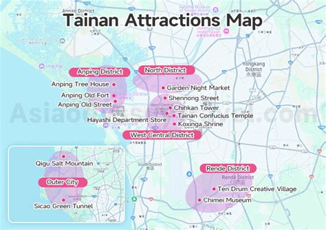 Taiwan Map For Tourists Cities Railways Attractions 2026