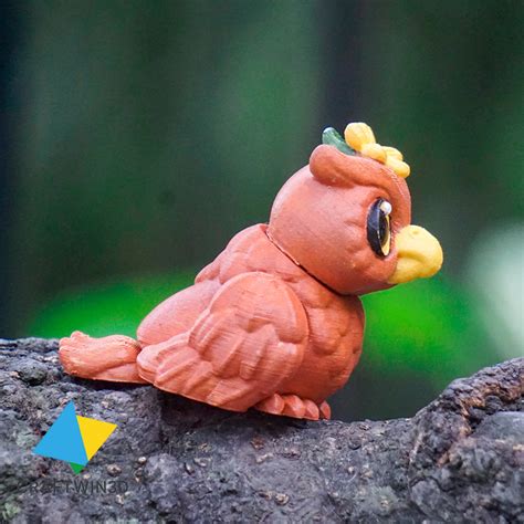3d Printable Print In Place Tiny Owl No Supports By Craftwin