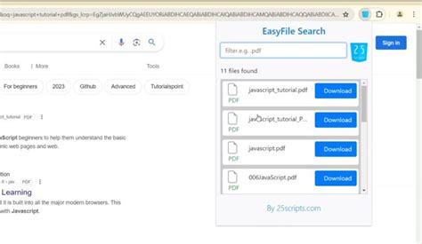 Creating Your First Chrome Extension 25scripts